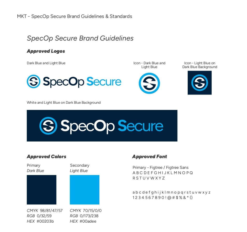 Brand Guidelines - SpecOp Secure